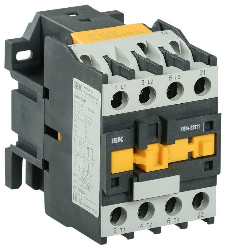Контактор КМИе-22510 25А 230В/АС3 1НО GENERICA KKME21-025-230-10