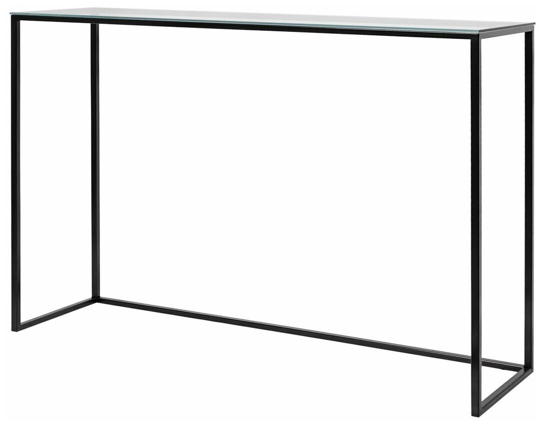 Консольный столик, туалетный столик варна 1400х875х280мм (черный/прозрачное)