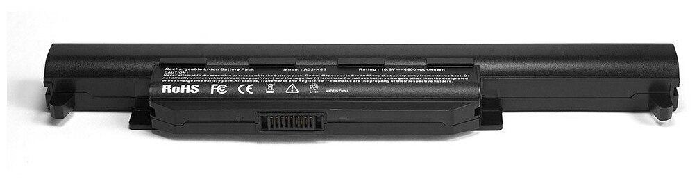 Аккумулятор для ноутбука Asus K45 K55 K75 A45 A55 A75 A95 (10.8V, 4400mAh). PN: A32-K55 A33-K55 A41-K55