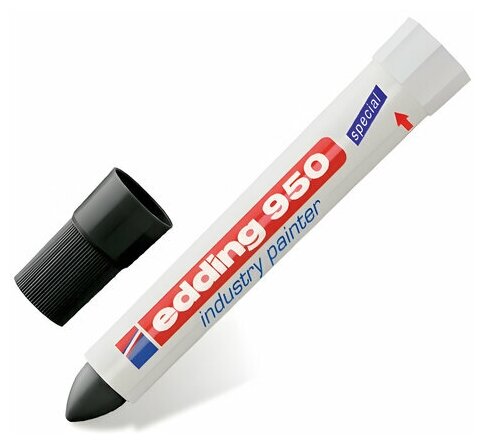 Маркер-паста для промышленной маркировки EDDING 950, черный, 10мм, Е-950/1