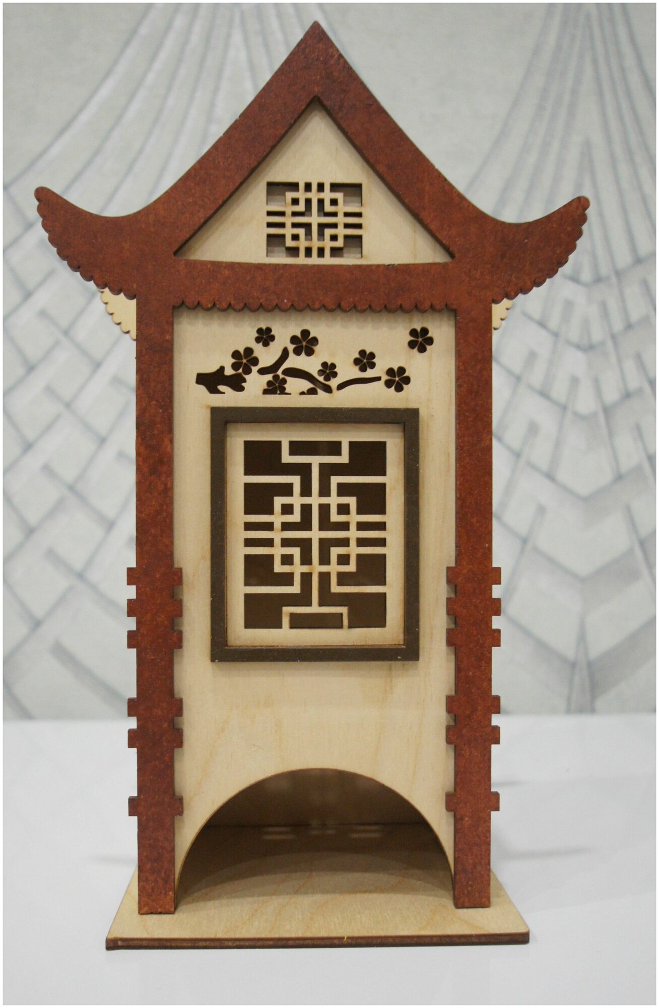 Чайный домик деревянный для чайных пакетиков