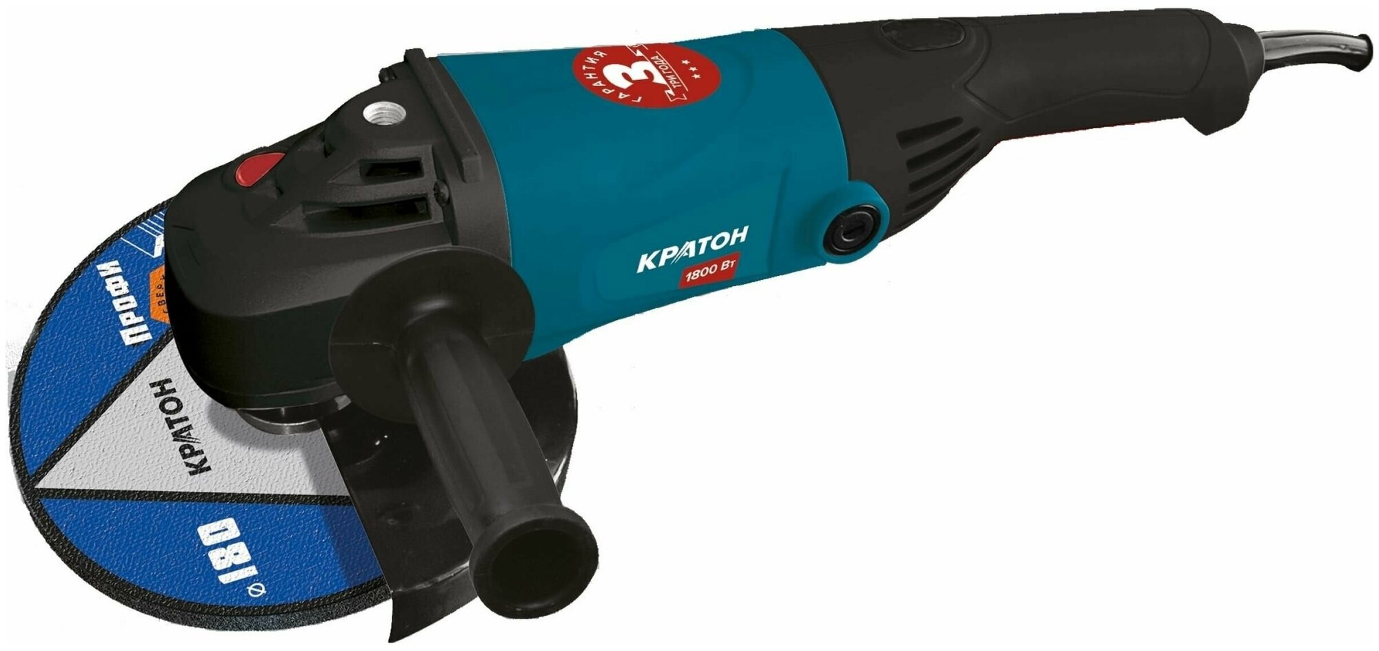 Машина шлифовальная угловая Кратон AMG-1800-180JC, 3 05 01 046