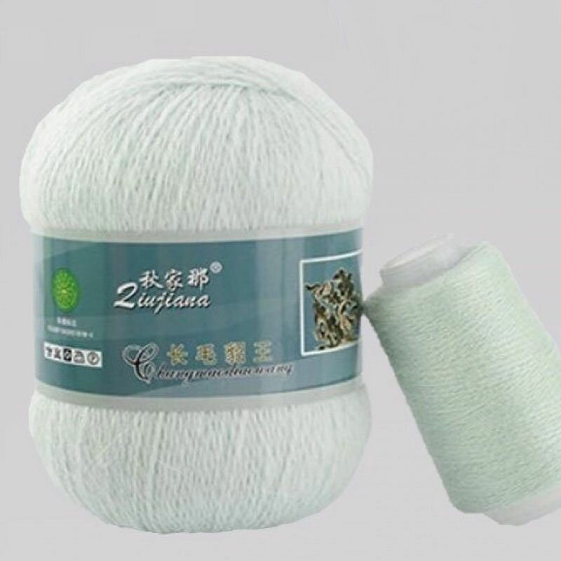 Пряжа Пух норки синяя этикетка Менса, Menca (048), 50г, 350м, 90% пух норки, 10% микрофибра (1 шт.)