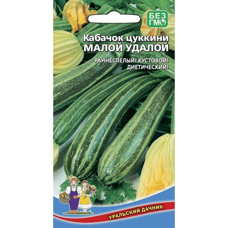 Семена кабачка Уральский дачник "Малой-Удалой", однолетние, 10 шт
