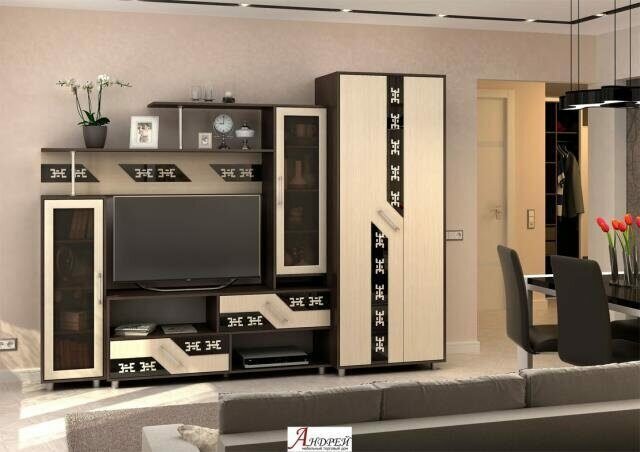 Гостиная «Верона» (Венге/Дуб Белфорт) СМ