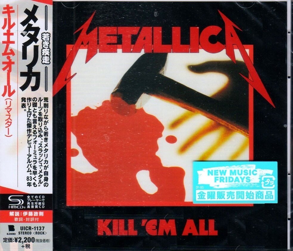 Metallica-Kill 'Em All (Remastered) < Universal SHM-CD Japan (Компакт-диск 1шт)