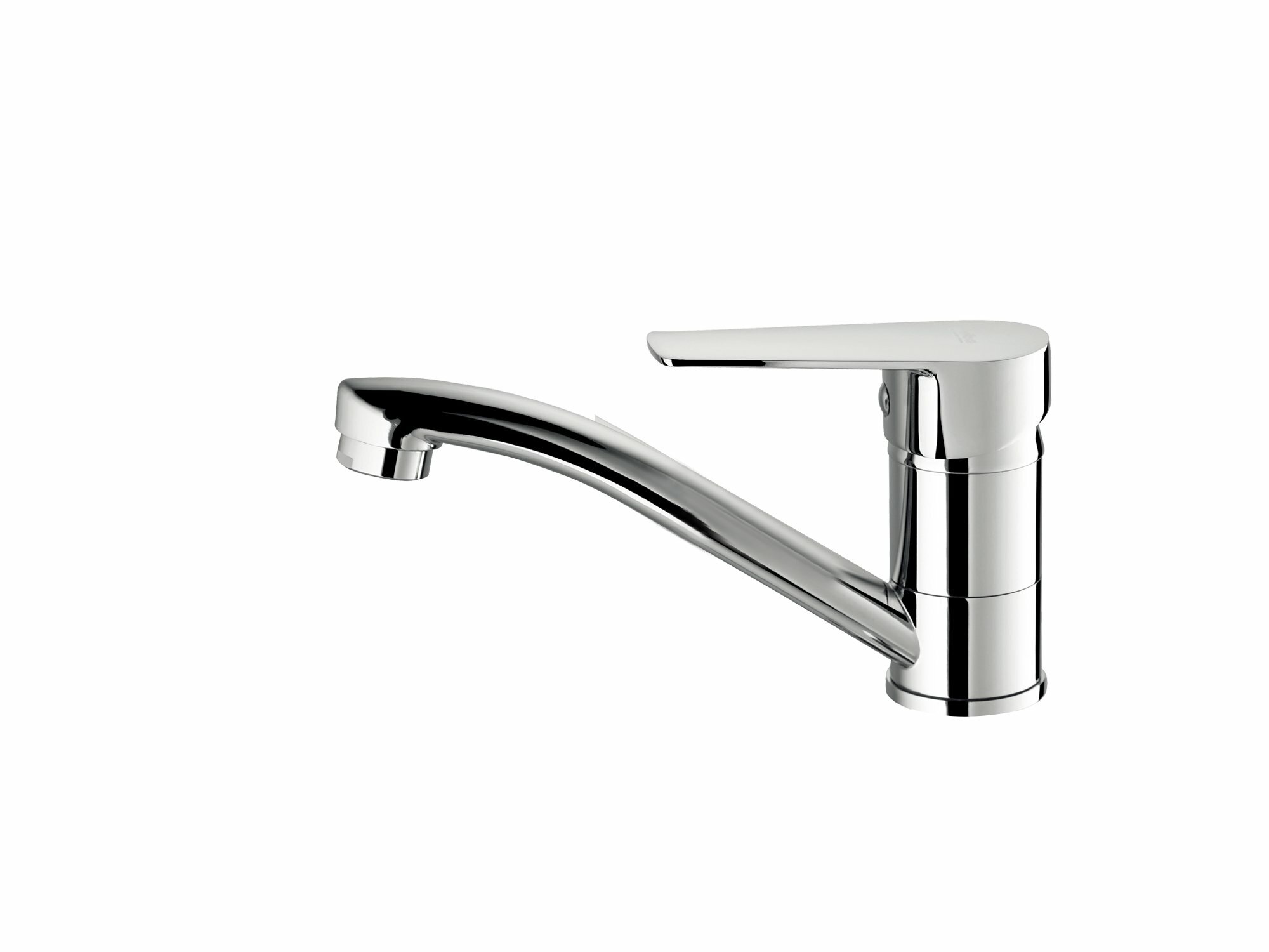 Смеситель для кухни низкий с поворотным изливом VODA RIVER