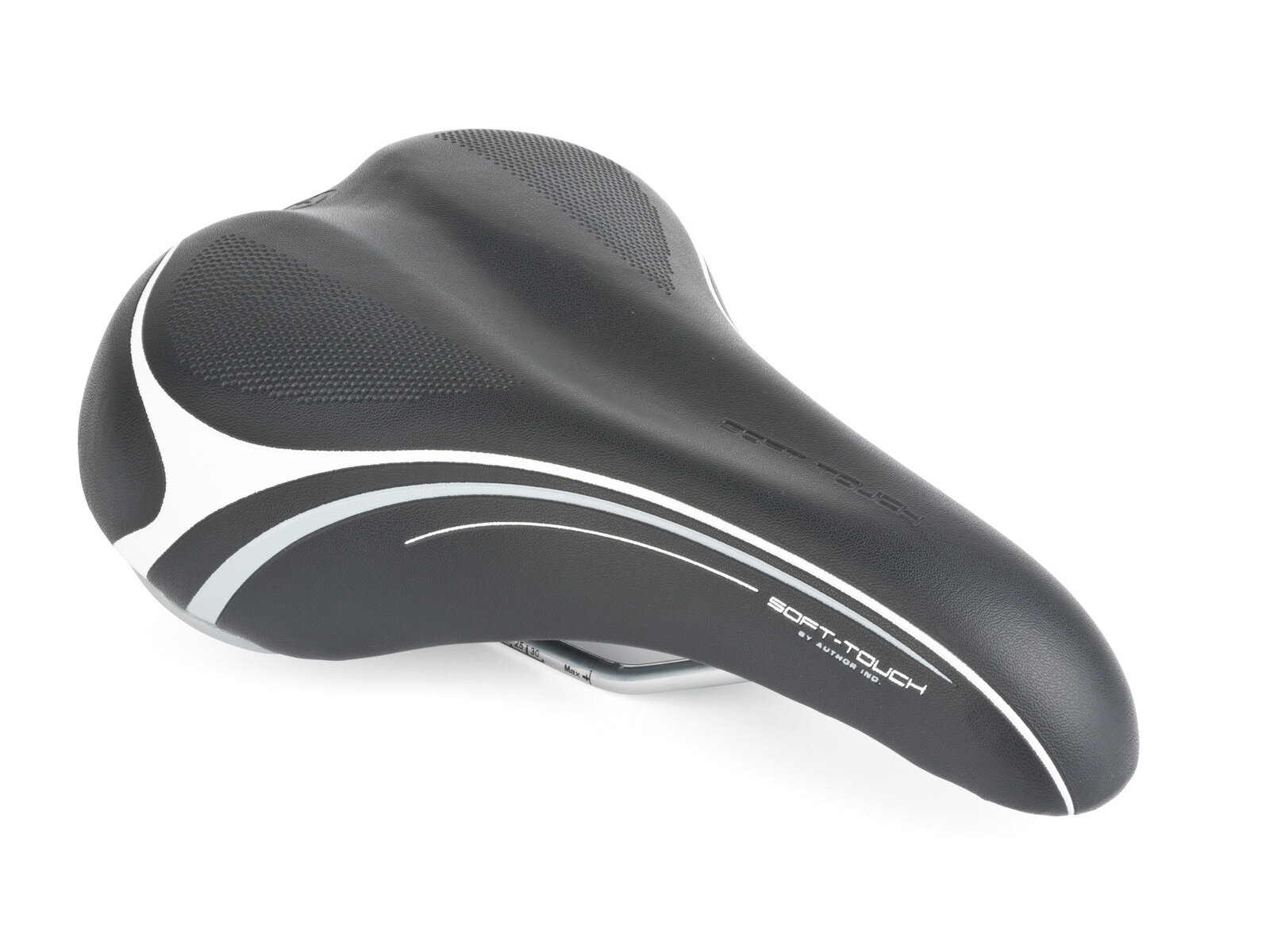 Седло для велосипеда комфортное SOFT TOUCH 255х180мм гелевое (20) черное AUTHOR