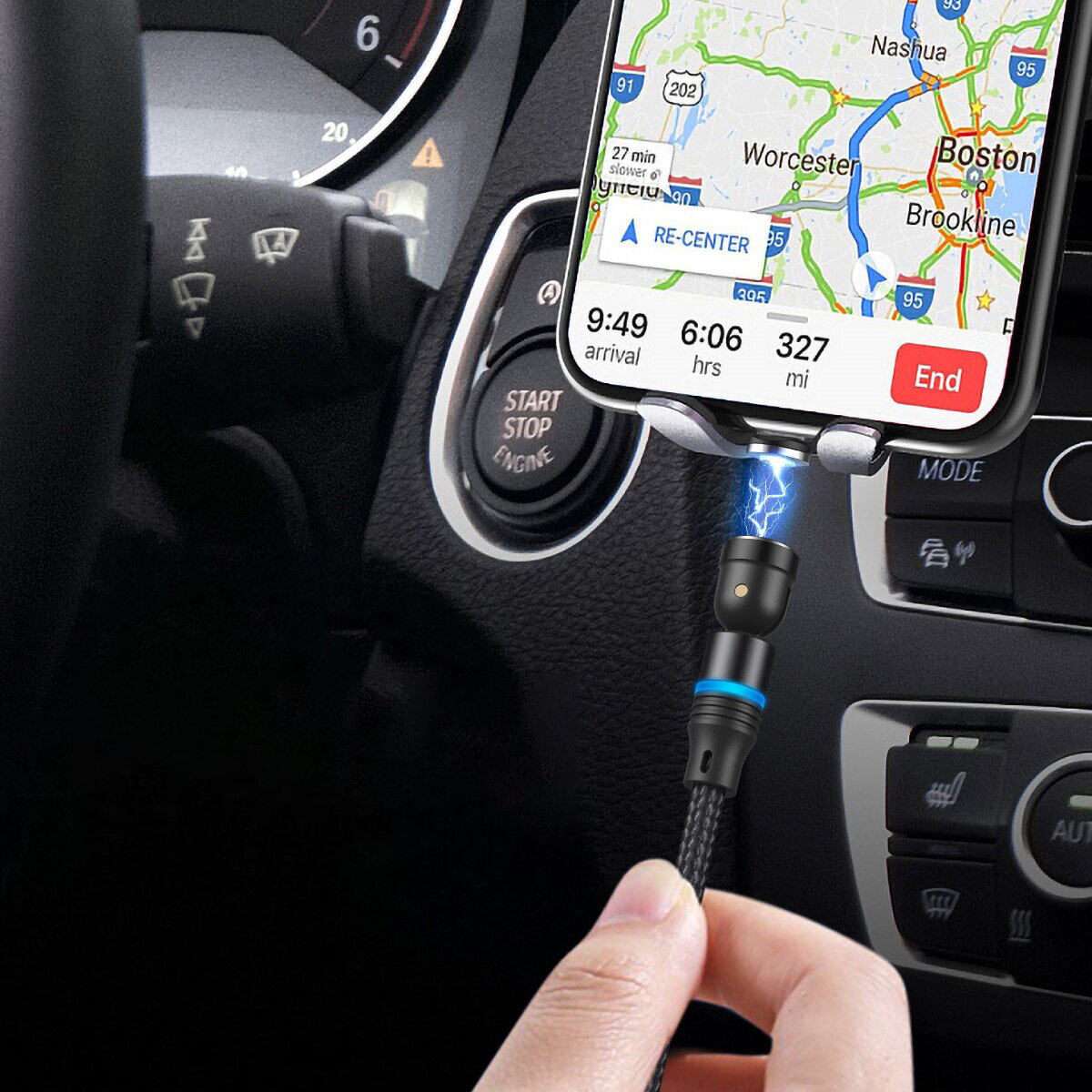 Кабель DIARDI, магнитный, для зарядки, с переходником, USB Type-С — фото 1