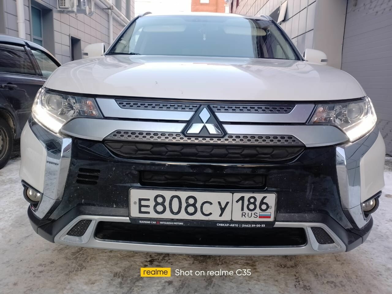 Утеплитель радиатора и бампера для Mitsubishi Outlander 3 Митсубиси Аутлендер 3 (2018 -н. в.) III Рестайлинг