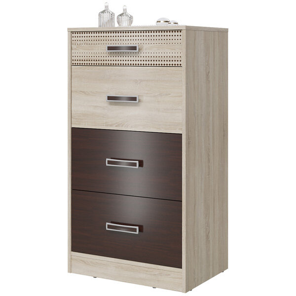 Комод Румба 4-4427 с четырьмя ящиками, цвет дуб сонома/венге