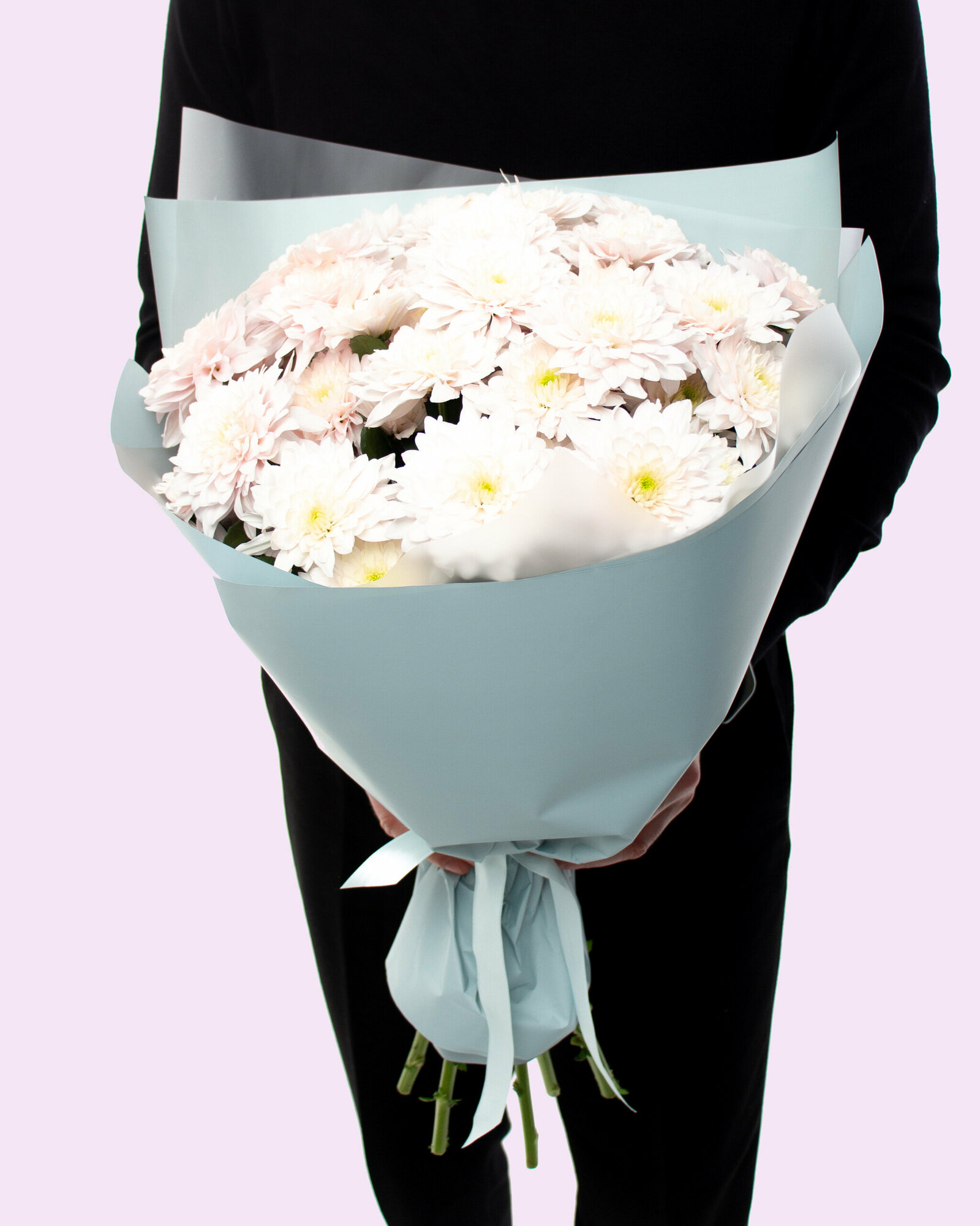 Цветы с доставкой, Букет из махровых Кустовых хризантем 7 шт