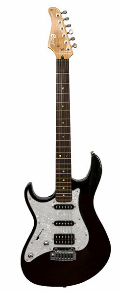 G Series Электрогитара леворукая, черная, Cort G250-LH-BK