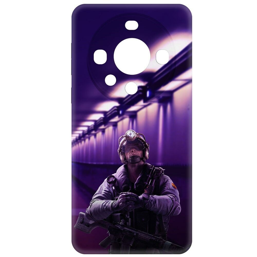 Чехол-накладка Krutoff Soft Case Cтандофф 2 (Standoff 2) - Неон для Huawei Mate 60 Pro черный