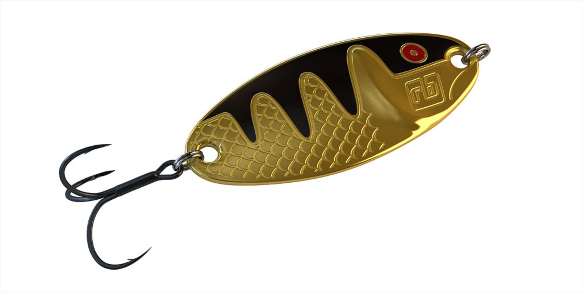 Блесна из латуни RB (Русская Блесна) Черноспинка 23г - 02, 67mm