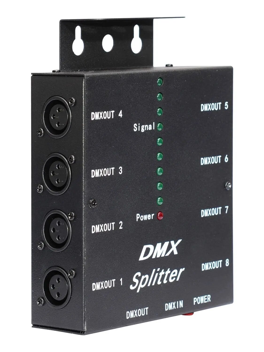 DMX Splitter Signal Amplifier 8 Ports EU Adapter, SPlitter8P