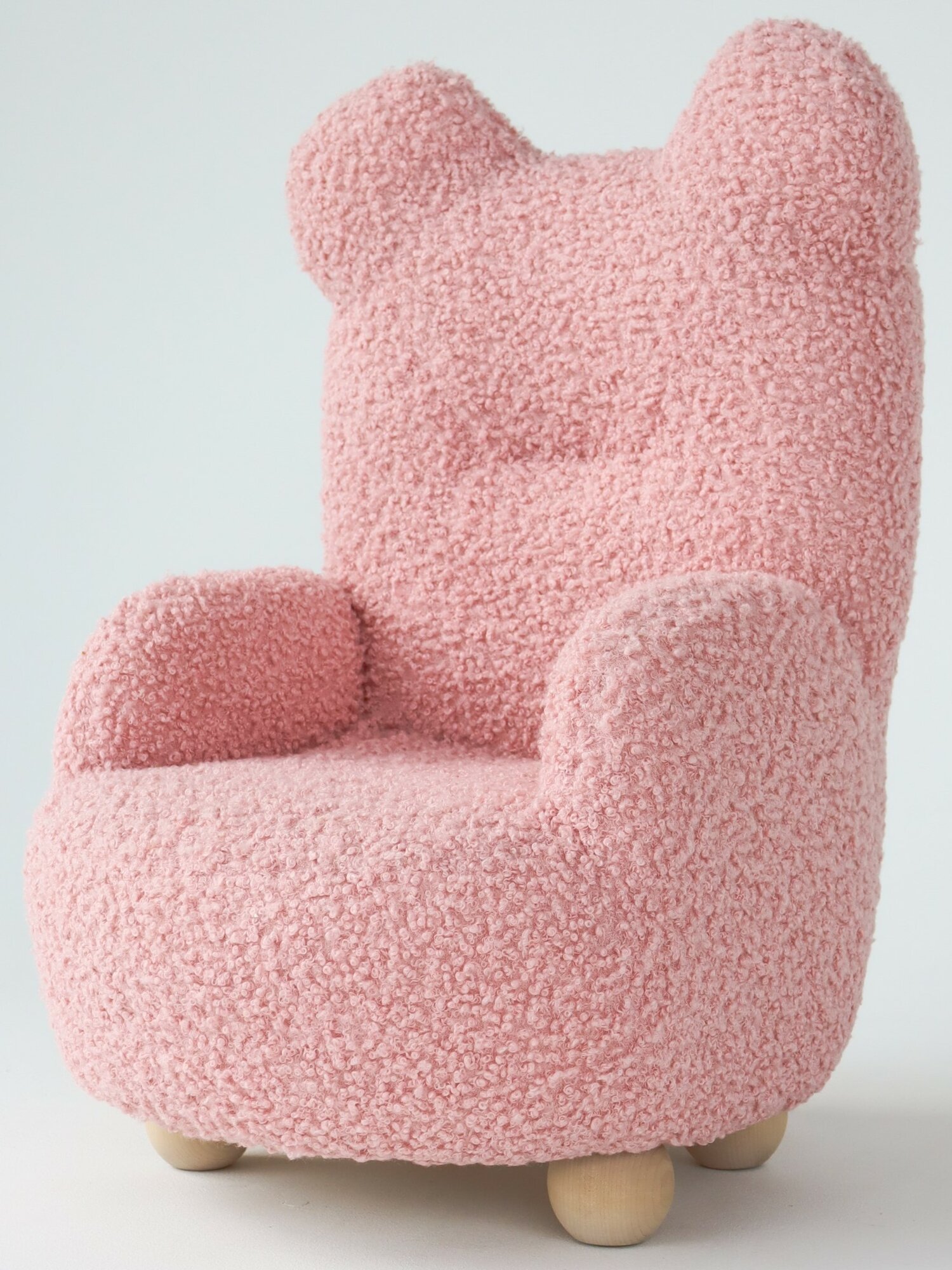 Детский стул мягкий - кресло мишка для дома в детскую комнату букле SIMBA