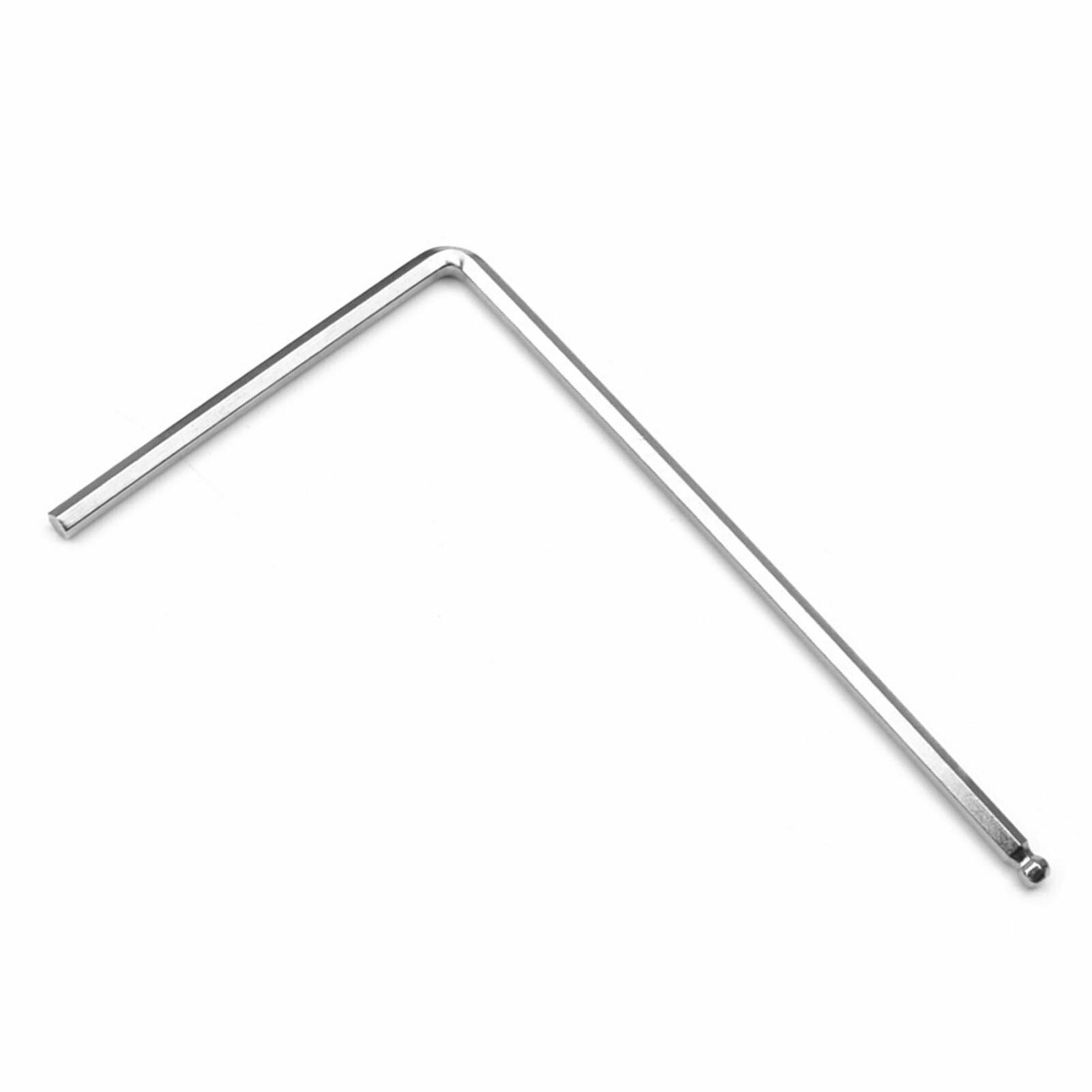 Шестигранный ключ для гитары, металлический шестигранный ключ, плоский шаровой наконечник, 4 мм, аксессуар для инструмента для ремонта, обслуживания, серебро