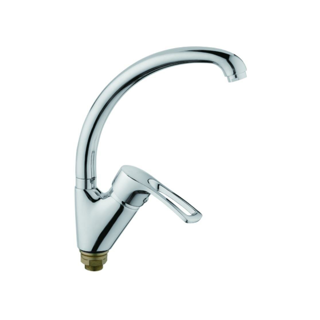 Смеситель для кухни D-Lin D150422-1, хром, качество и стильный дизайн