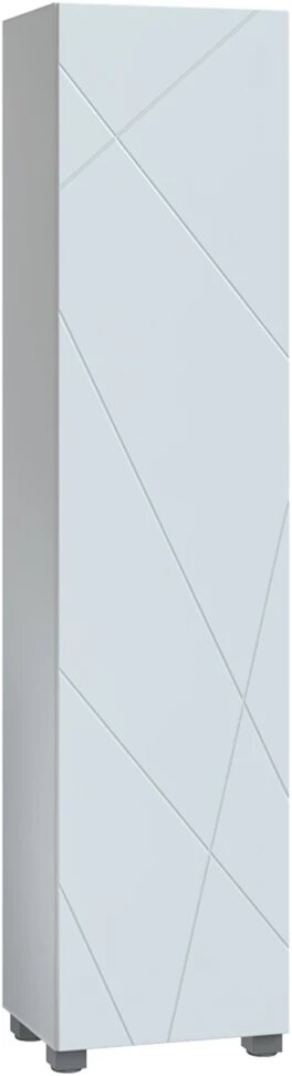 Пенал Vigo Geometry 243 напольный L/R, поставляется в разобранном виде, белый глянец/белый матовый