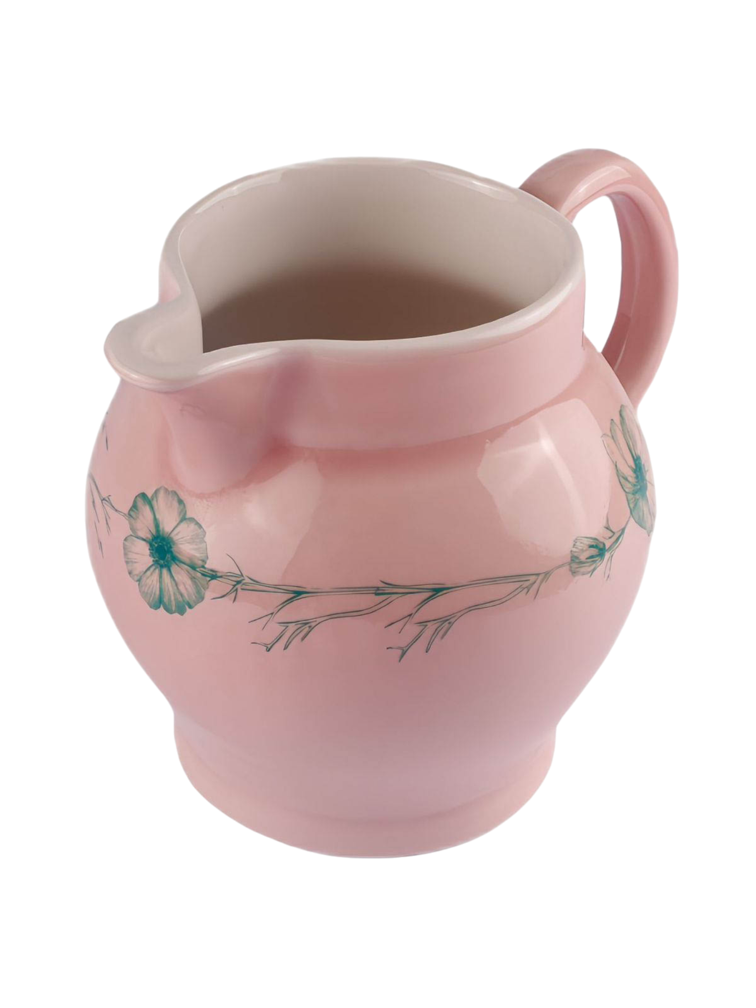 Кувшин Дымов Керамика Космея день 12:00, 1200 мл, керамика, с рисунком