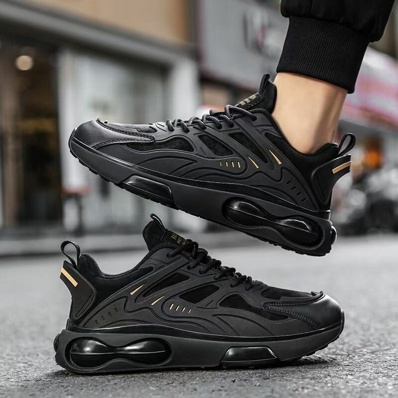 MOOCIE Мужские дышащие и прочные кроссовки для осени/зимы, в корейском стиле, модные повседневные спортивные кроссовки из сетчатого материала, легкие, нескользящие, с мягкой подошвой, в стиле «папиных кроссовок». EU:39