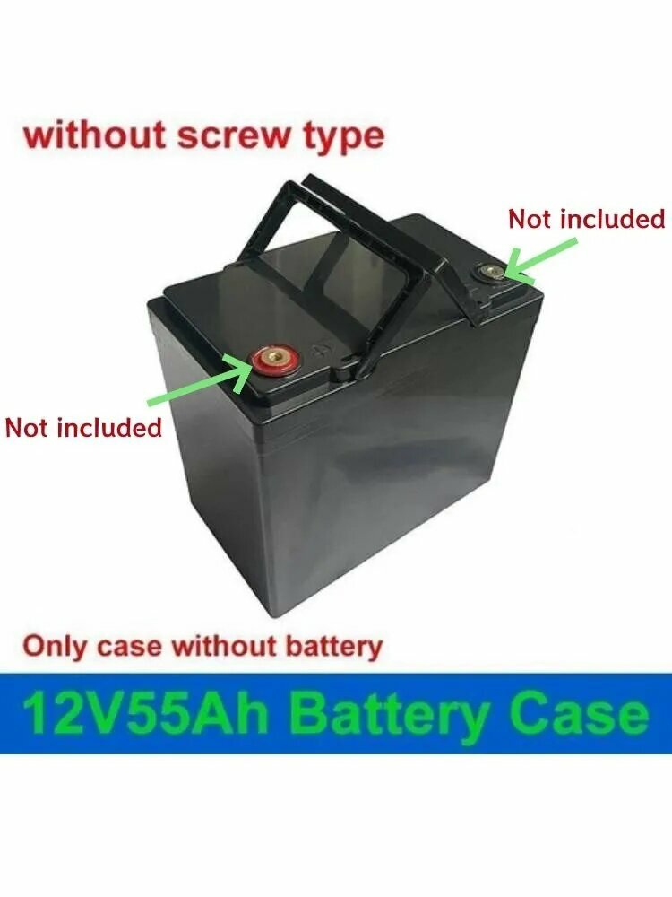 Чехол для аккумулятора 12V 55Ah для LiFePO4 32700 18650 Пустой коробки для хранения