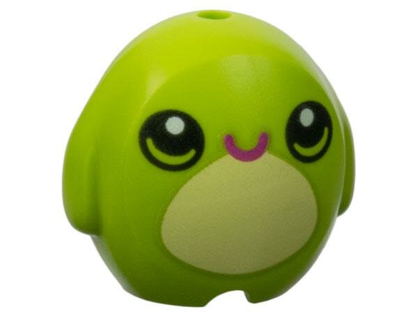 Деталь Lego 6330pb01 Minifigure, Utensil Pillow Plush Toy with Frog with Black Eyes, Magenta Mouth and Bright Light Yellow Belly Pattern