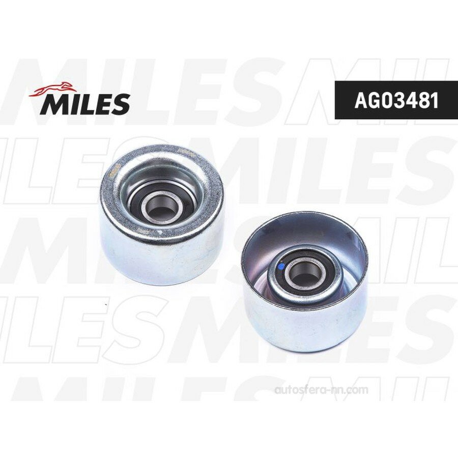 MILES AG03481 Ролик натяжителя поликлин. ремня