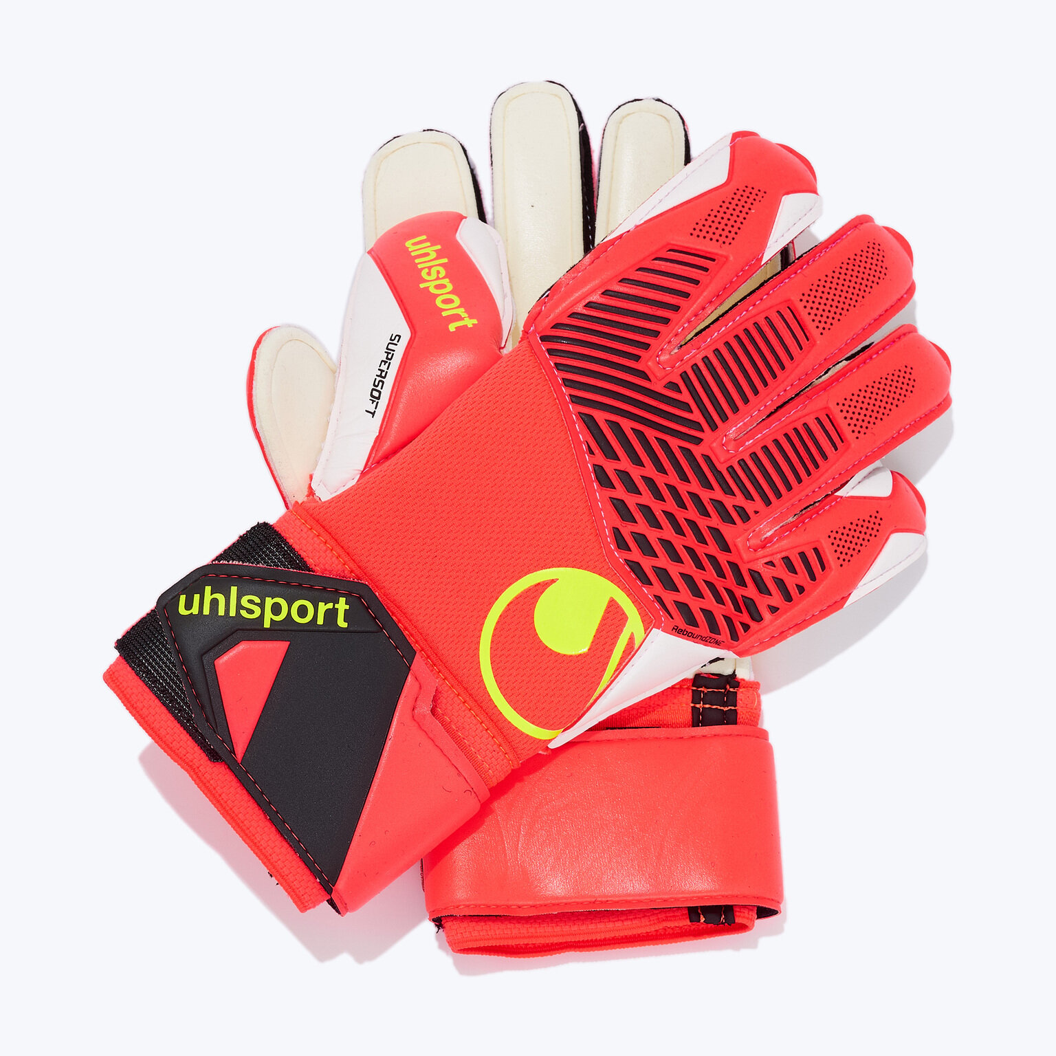 Перчатки вратарские UHLSport FM ZNE Supersoft 101141701, размер 6.5 (6.5 Размер), Красный