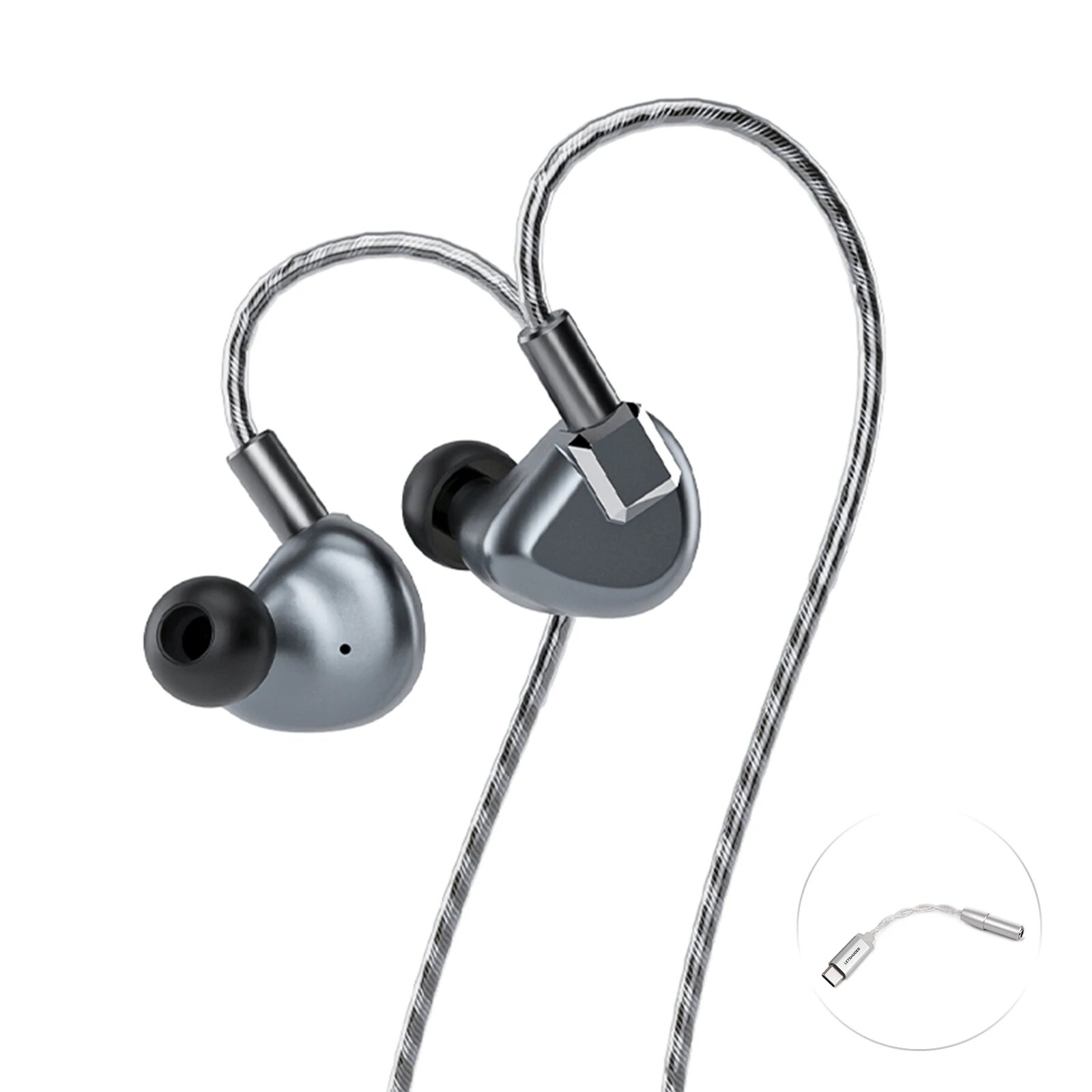 LETSHUOER S12 наушники-вкладыши, Grey 3.5