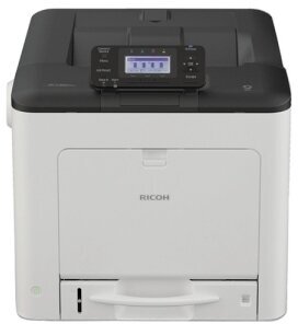 Ricoh SP C360DN Цветной светодиодный принтер, A4, 512Мб, 30стр/мин, дуплекс, PS, GigaLAN, кассета 250л, старт. картриджи, самозапуск (408167)