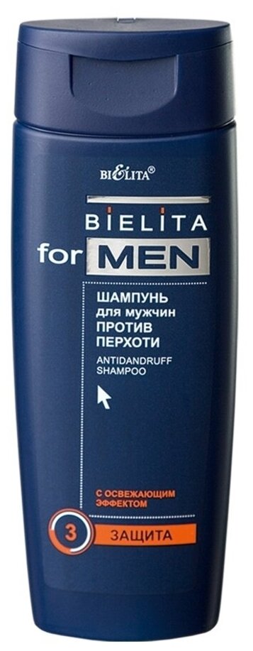 Белита For MEN Шампунь для мужчин против перхоти с освежающим эффектом, 250 мл