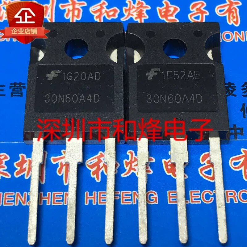 HGTG30N60A4D,1шт./лот,600В 150А IGBT транзистор TO‑247, для ремонта сварочных инверторов, силовых блоков питания