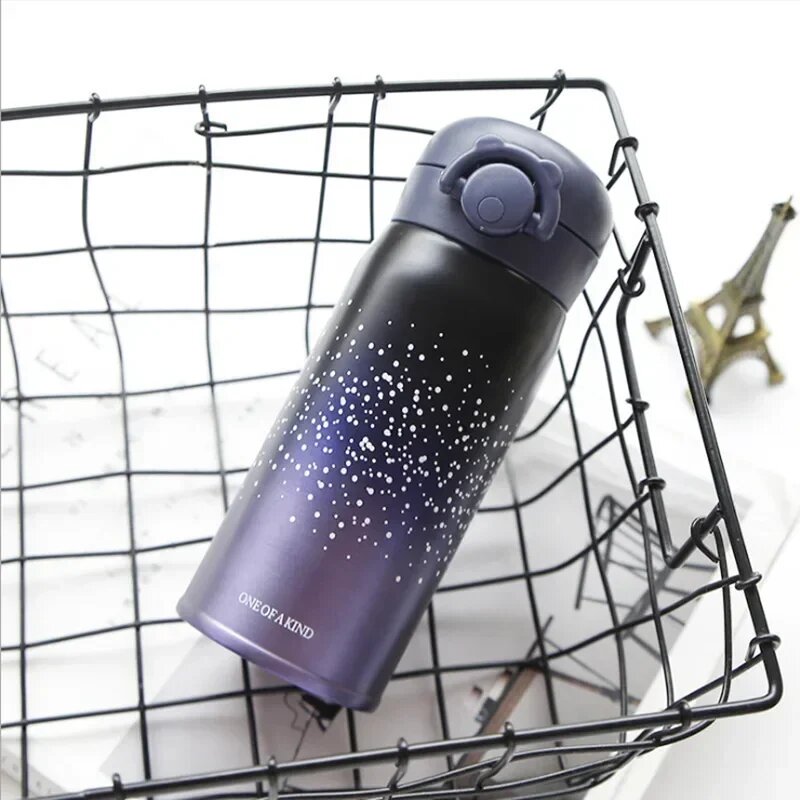 Термокружка Stars Color Gradient из нержавеющей стали 350 мл/500 мл 500ml, PURPLE