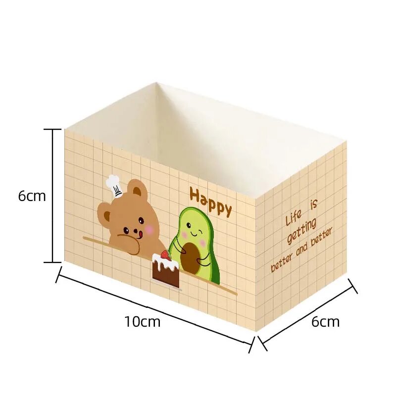 Одноразовые бумажные коробки для сэндвичей Коричневый, E