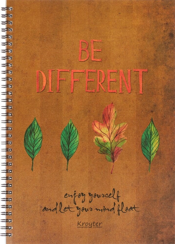 Тетрадь общая Kroyter 60 листов, клетка, А4, спираль, блок 65 гр, Эко (06449)