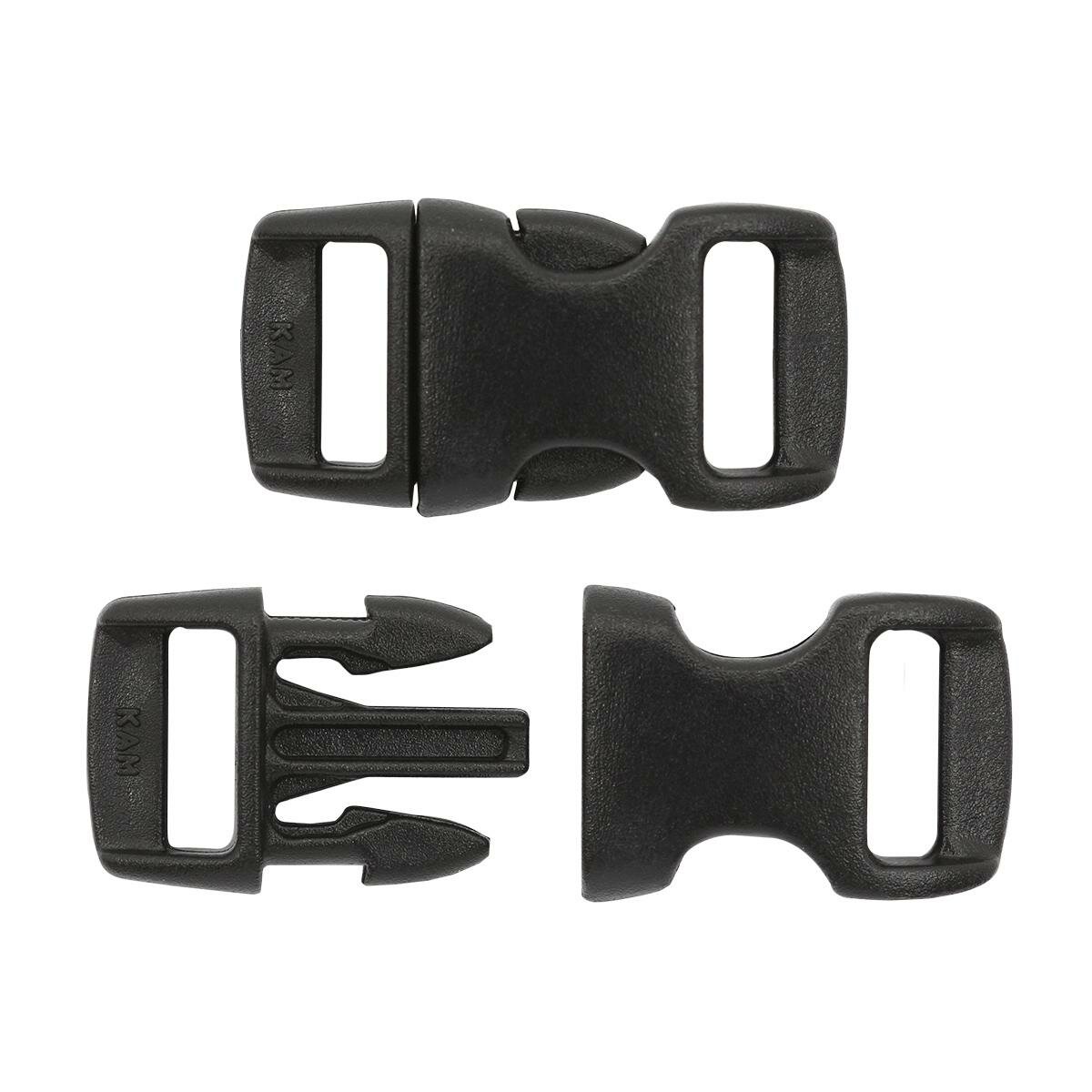 Фастексы протос Черные, 10 мм, пластик, ГР, 66080, 100 шт