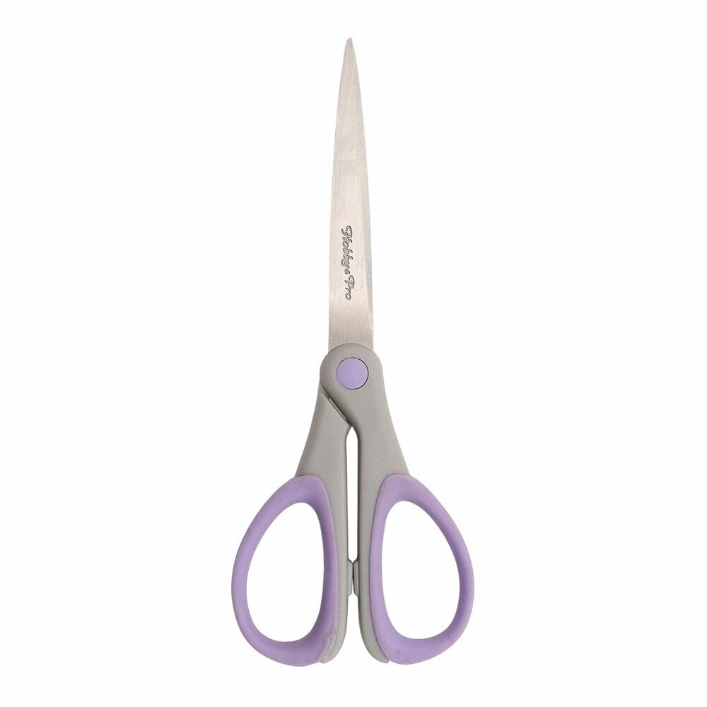 Ножницы Hobby&Pro для дома и офиса 15 см/6, силиконовые ручки SOFT, светло-фиолетовый, 1 шт (590452)