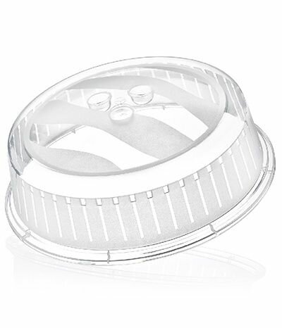 Крышка для СВЧ Dunya Plastik пластмассовая, D 26 см h 9 см, прозрачный, пластик (10506)