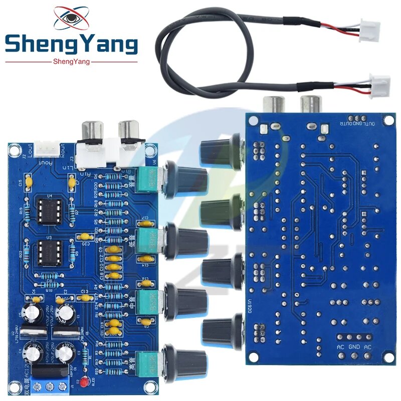 TZT XH-M164 NE5532 Стерео предусилитель Тональная плата Аудио 4-канальный модуль усилителя 4-канальная схема управления Телефонный предусилитель