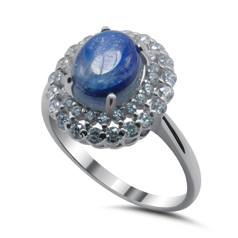 Кольцо, серебро, 925 проба, фианит