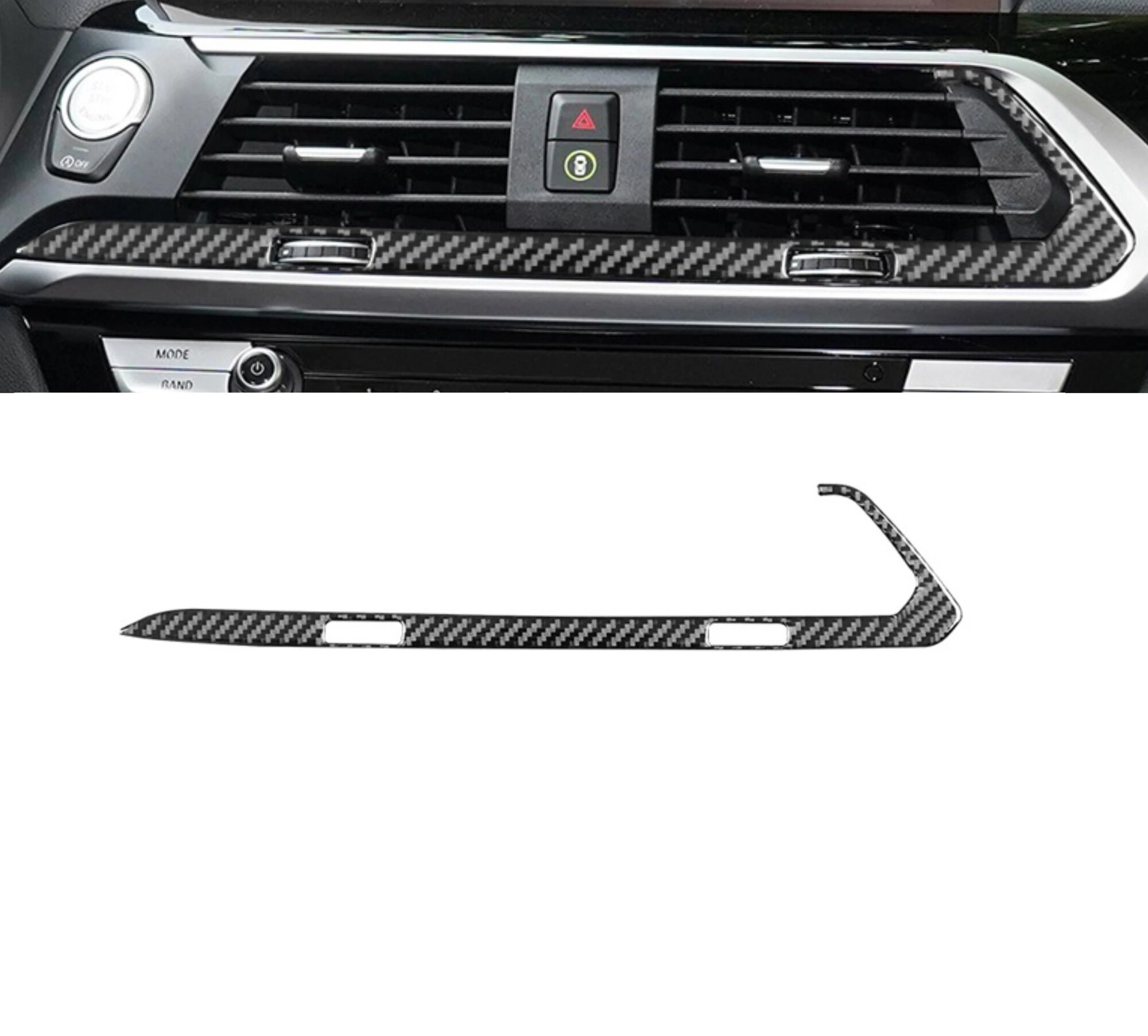 Для BMW X3 G01 G08 X4 G02 Центральная панель управления из углеродного волокна для CD-дисков, Оформление интерьера автомобиля, модифицированные аксессуары