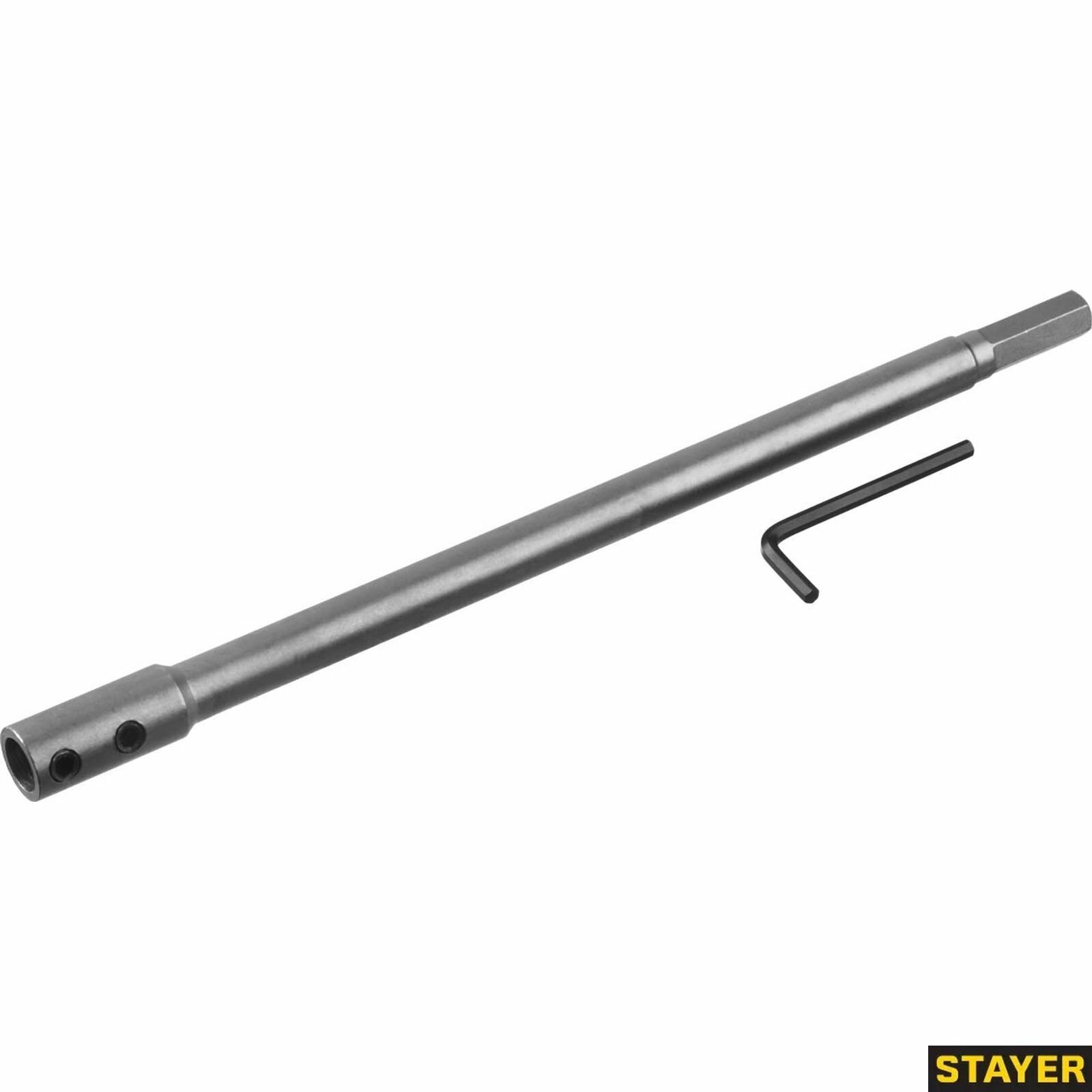 Удлинитель для сверл Левиса STAYER 300 мм, HEX 12.5 мм,