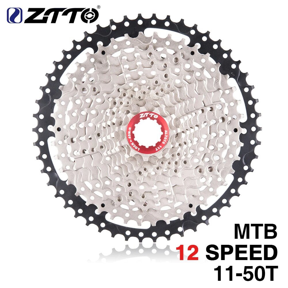 ZTTO MTB кассета 12 скоростей 11-46/50/51/52T стальная золотая