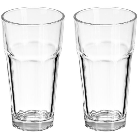 Набор из 2-х стаканов Elan Gallery "Crystal glass" 8х8х14,7 см 355 мл, натрий-кальций-силикатное стекло