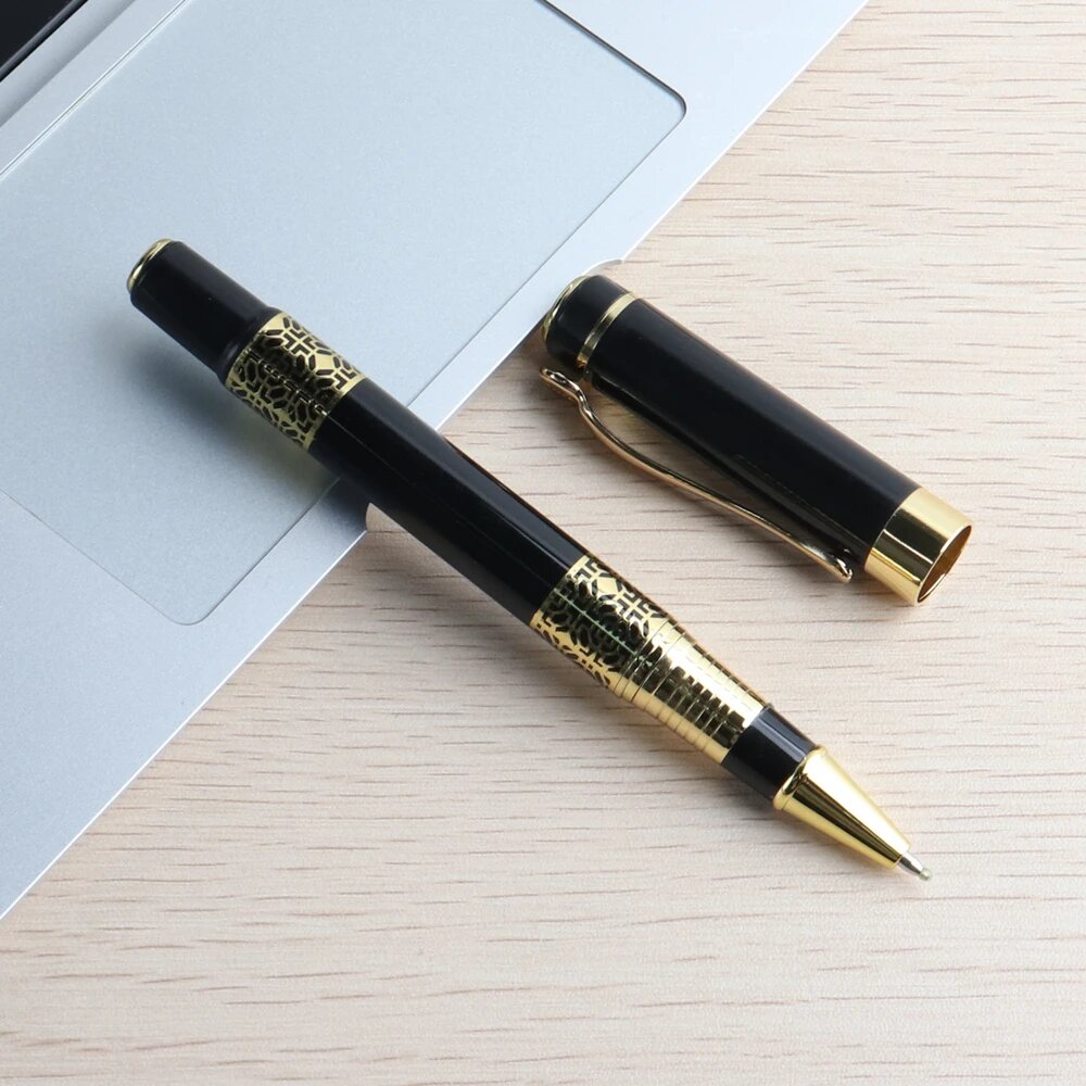 Гелевая ручка Genkky металлическая 0,5 мм черный, 1Pcs Black Pen