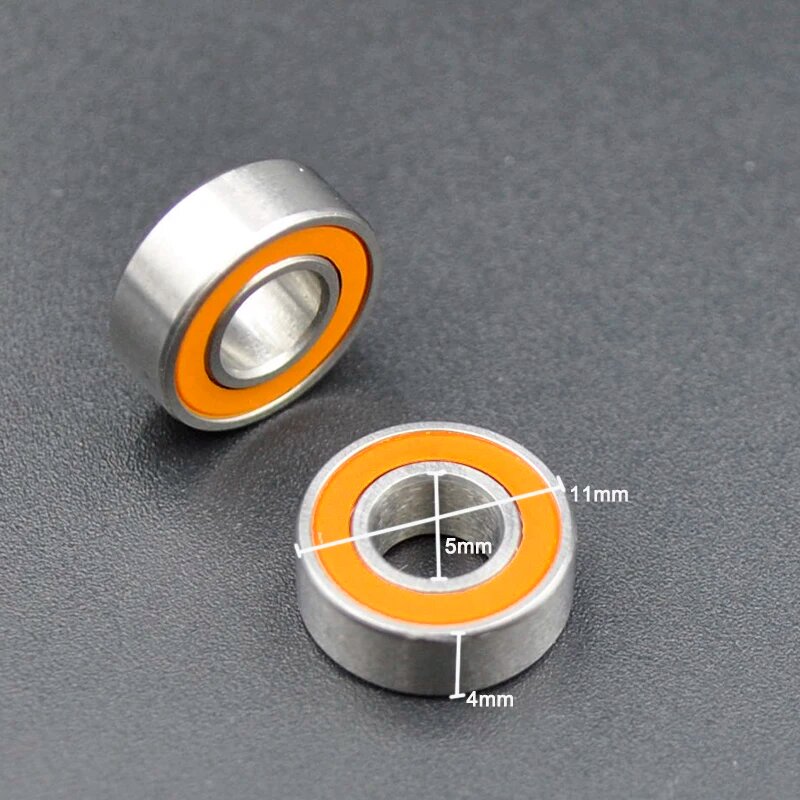 2 шт. гибридные керамические подшипники из нержавеющей стали для рыболовных катушек SMR115 5X11X4mm