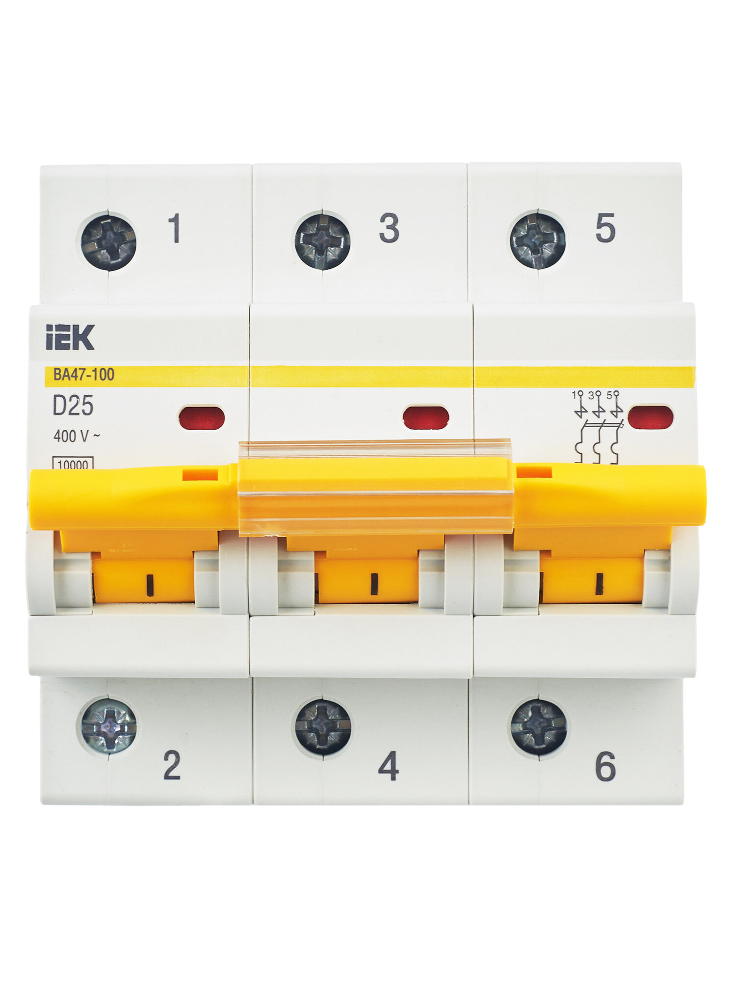 Автоматический выключатель модульный ВА47-100 3P D 25А 10кА KARAT IEK