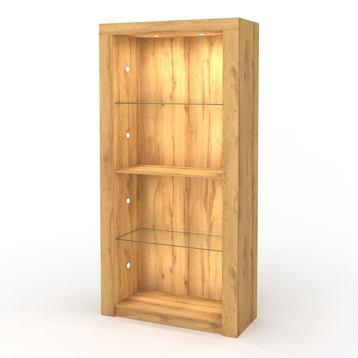 Стеллаж "афродита" №4-4 (задняя стенка - ДВП), Дуб Золотистый